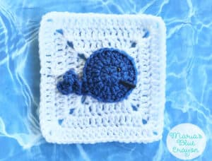 Crochet Whale Applique Free Pattern - Maria's Blue Crayon