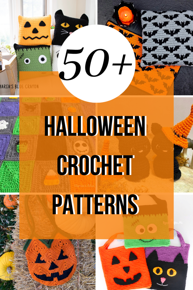 50+ Cute Halloween Crochet Patterns - Maria's Blue Crayon