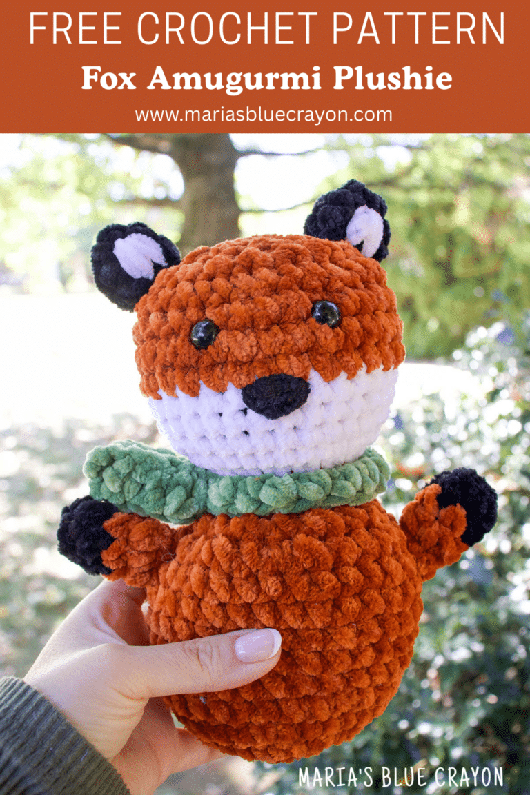Cute And Easy Amigurumi Fox Crochet Pattern - Maria's Blue Crayon