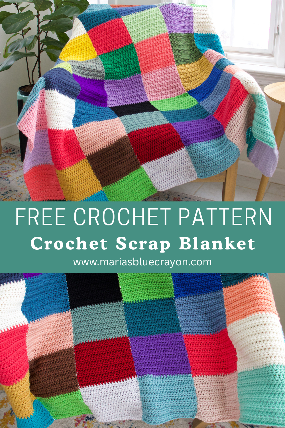 Crochet Scrap Blanket: Easy And Fun Project For Beginners - Maria's ...